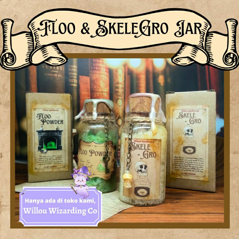 Jual Harry Potter Potion Floo Powder Jar Skelegro Jar Bath Salt ...