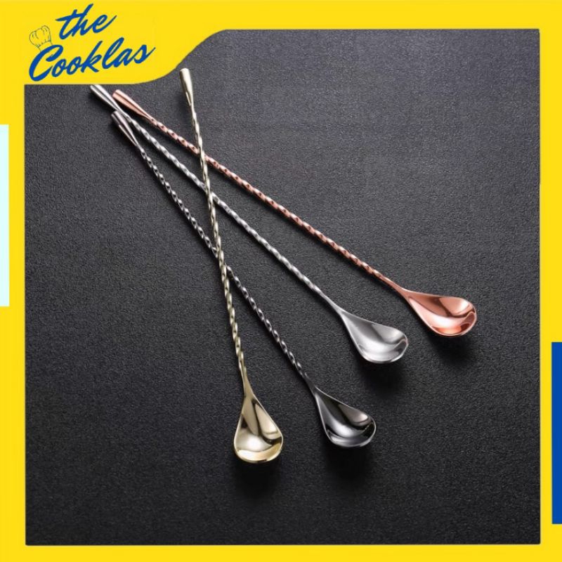 Jual Teardrop Bar Spoon Stainless Steel | Tear Drop Cocktail Spoon ...