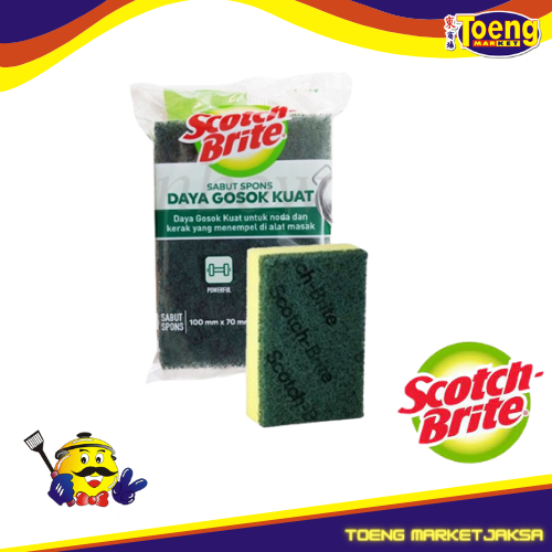 Jual SPON PIRING / SABUT SPON GOSOK BASIC 3x3inch ID-T36 3M | Shopee ...