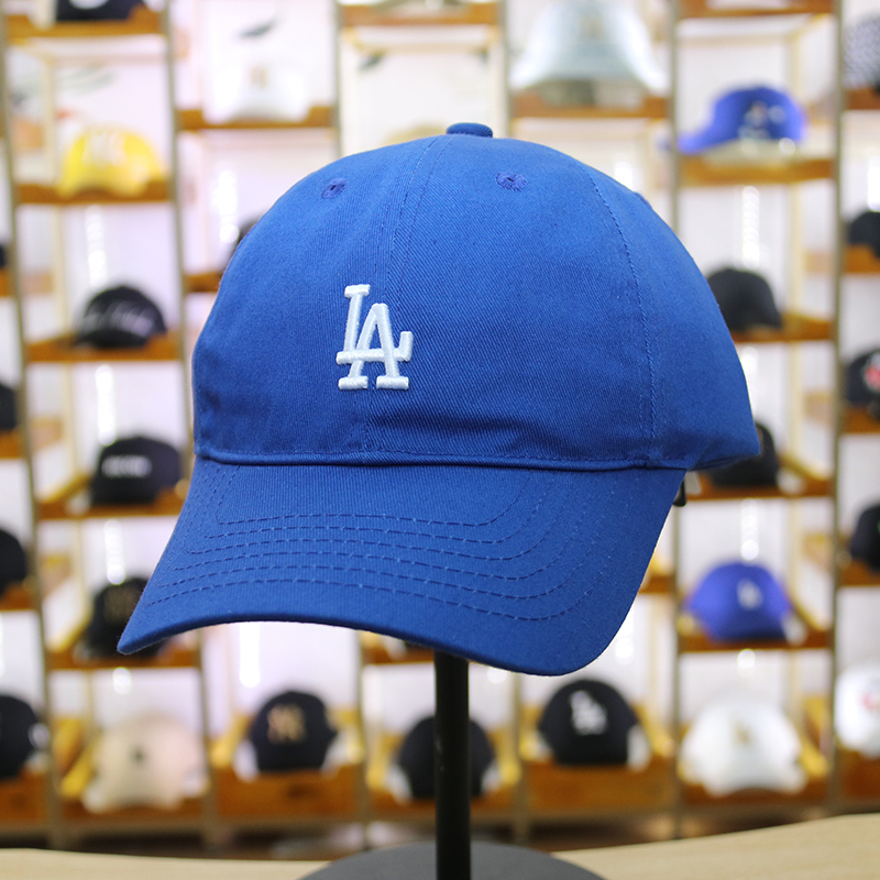 Jual Topi MLB Korea LA Los Angeles Dodgers Blue Small Logo Bordir ...
