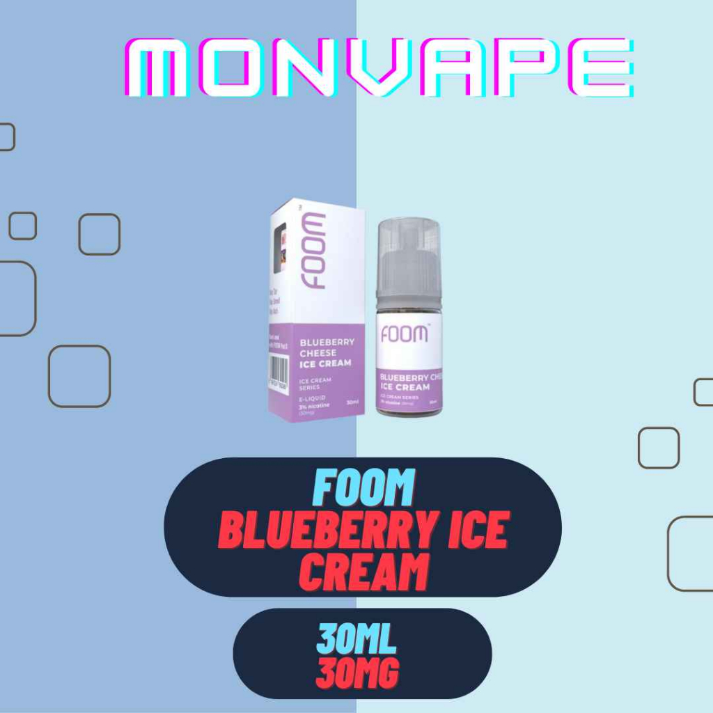 Jual FOOM BLUEBERRY CHEESE ICE CREAM SALTNIC 30ML 30MG BY FOOM E-LIQUID ...