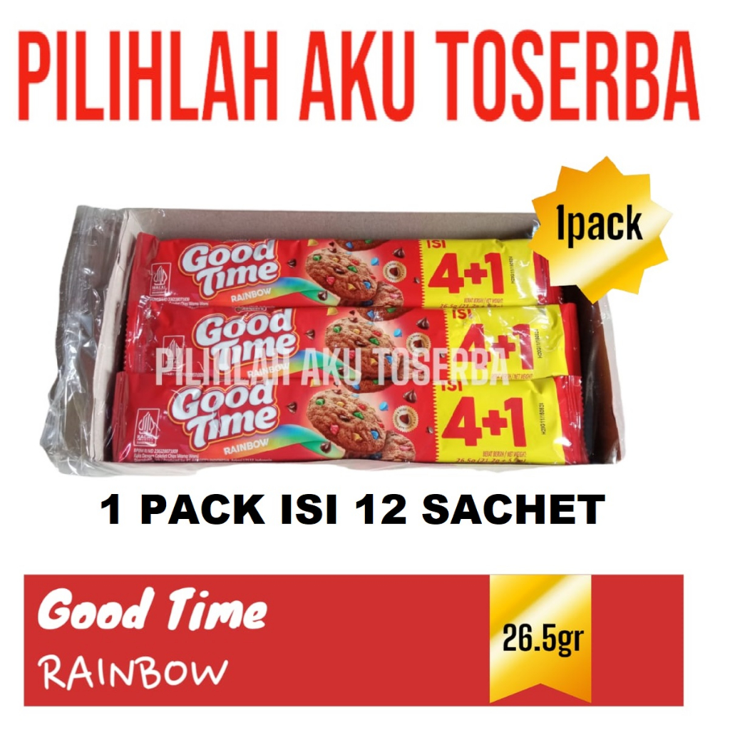Jual Good Time Cookies RAINBOW 16 gr menjadi 26 gr Singles Pack ...