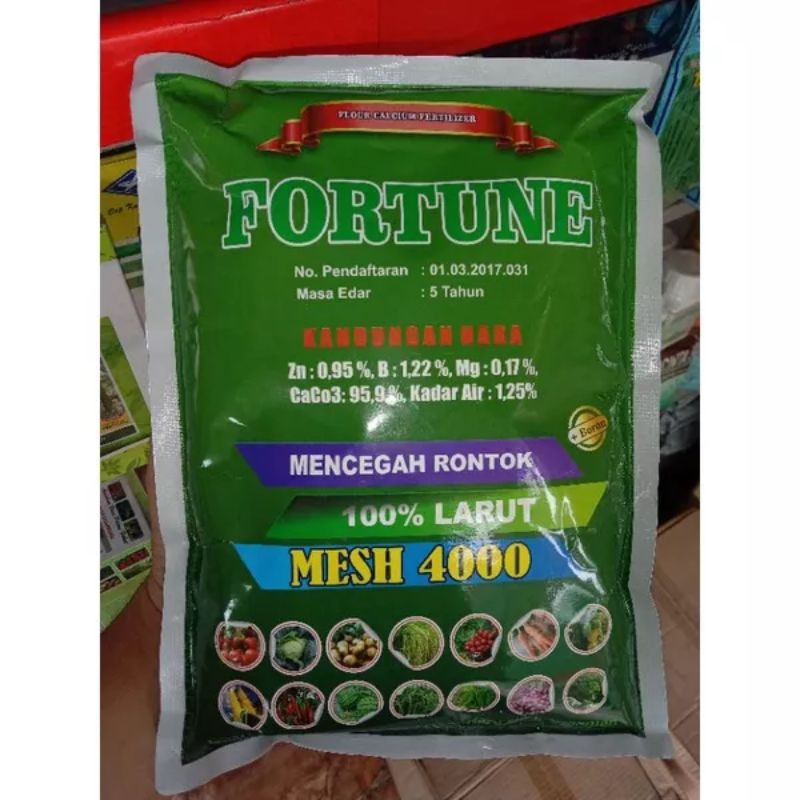 Jual pupuk kalsium Boron plus Zn Fortune Mesh 4000 cepat larut kemasan ...