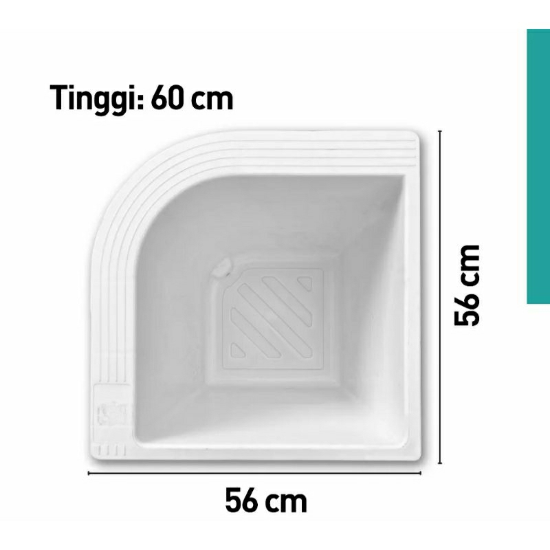 Jual BAK KAMAR MANDI PLASTIK 56×56×60 | Shopee Indonesia