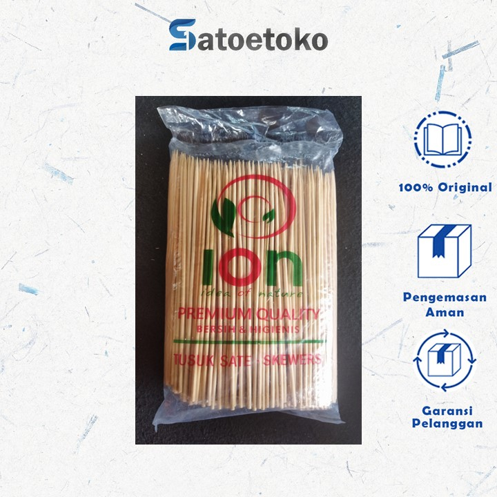 Jual Tusuk Sate Untuk Daging Ayam / Kambing Merek Ion | Shopee Indonesia