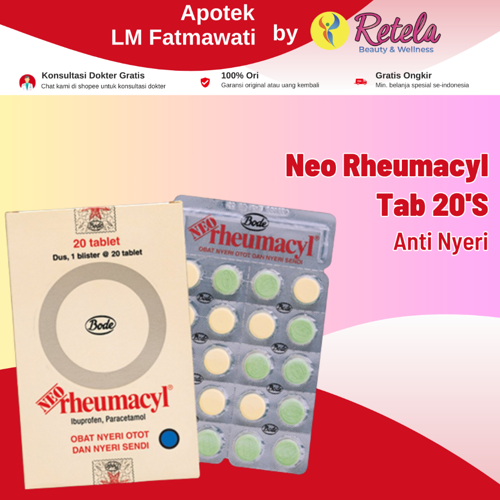 Jual NEO RHEUMACYL 1 BLISTER 20 TABLET | Shopee Indonesia