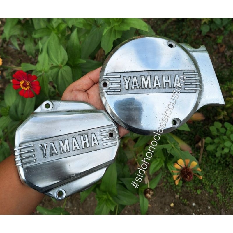 Jual Tutup cover blok bak mesin RX KING RXZ RX NEW COBRA alumunium babet bagus set kanan kiri ...