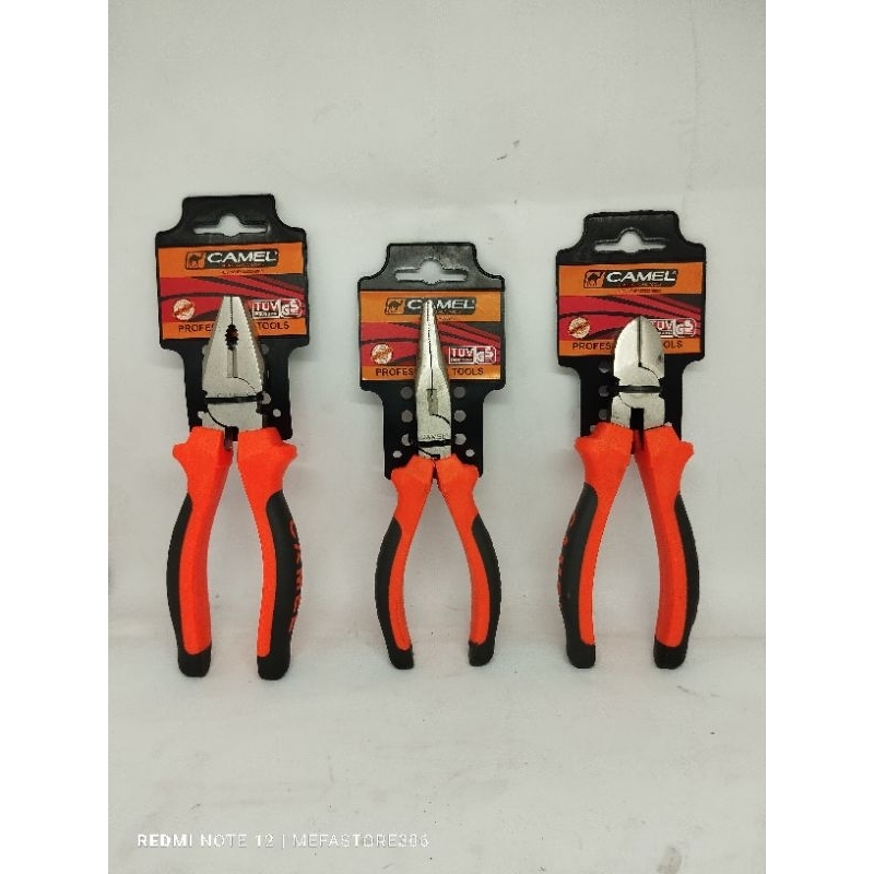 Jual Camel Tang Kombinasi 6 inch /Tang Lancip 6 inch /Tang potong 6 inch Camel | Shopee Indonesia