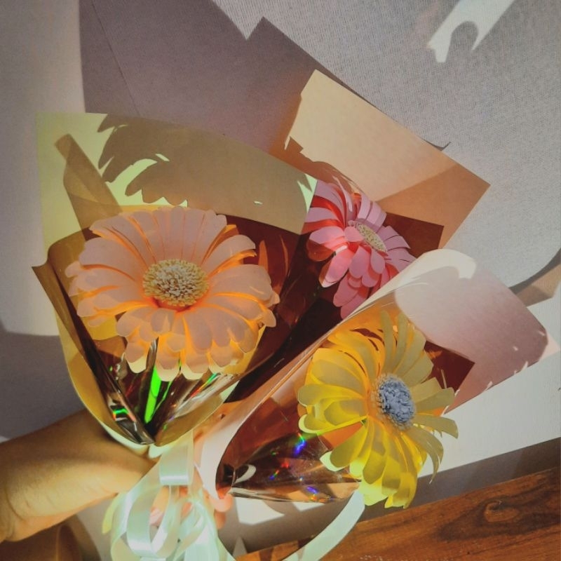 Jual BUKET BUNGA DAISY KERTAS ORIGAMI | Shopee Indonesia