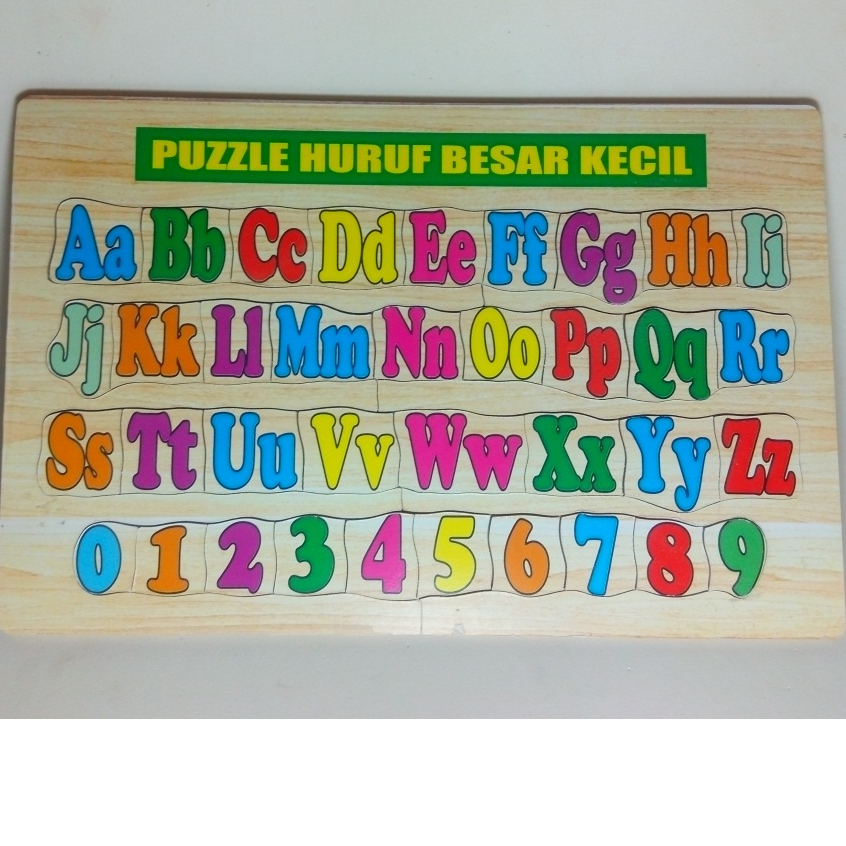 Jual Puzzle Seri Huruf Alfabet Besar Kecil & Angka | Shopee Indonesia
