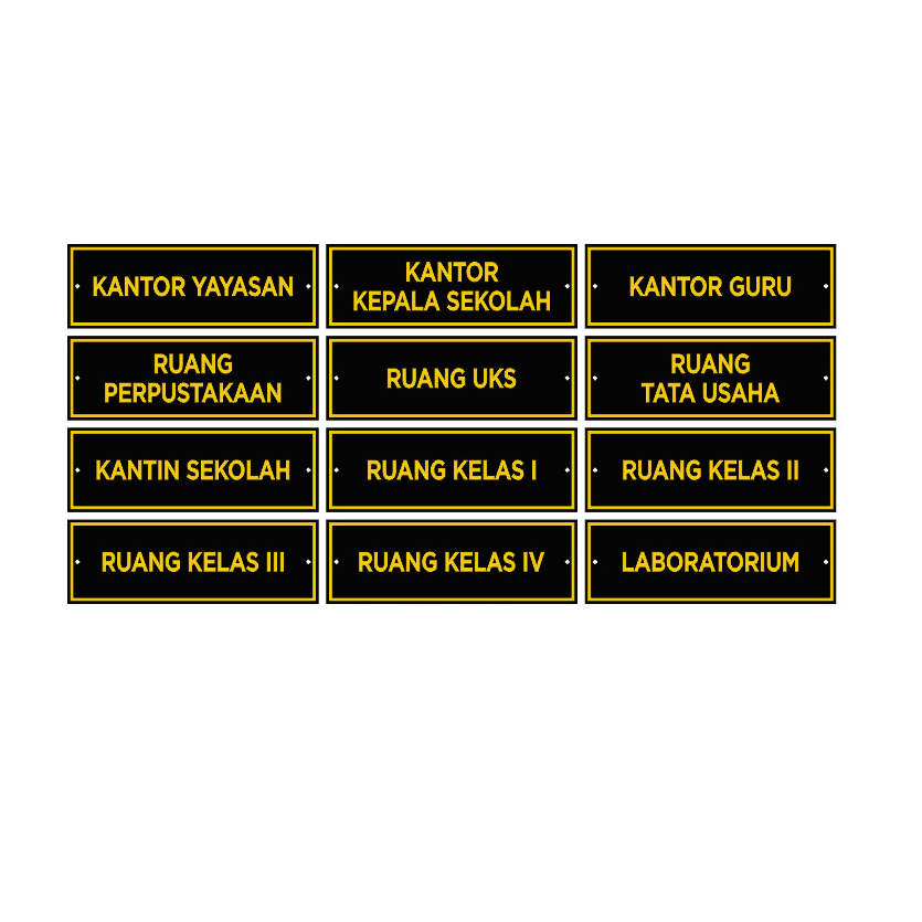 Jual Papan Akrilik Tulisan Custom - Akrilik Nama Ruangan Dinding ...