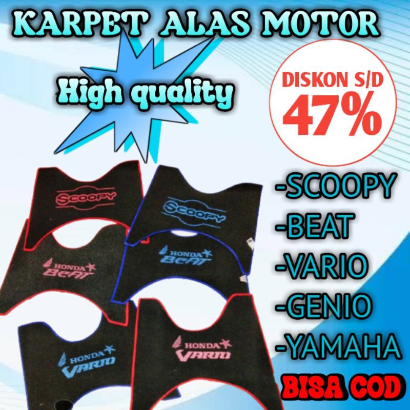 Jual ALAS KARPET MOTOR METIC VARIO,BEAT,SCOOPY | Shopee Indonesia