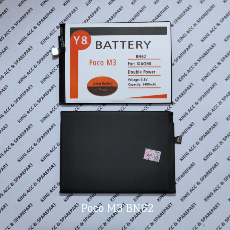 Jual BATERAI Y8 XIAOMI REDMI 9T POCOPHONE M3 POCO M3 BN62 BN-62 DOUBLE ...