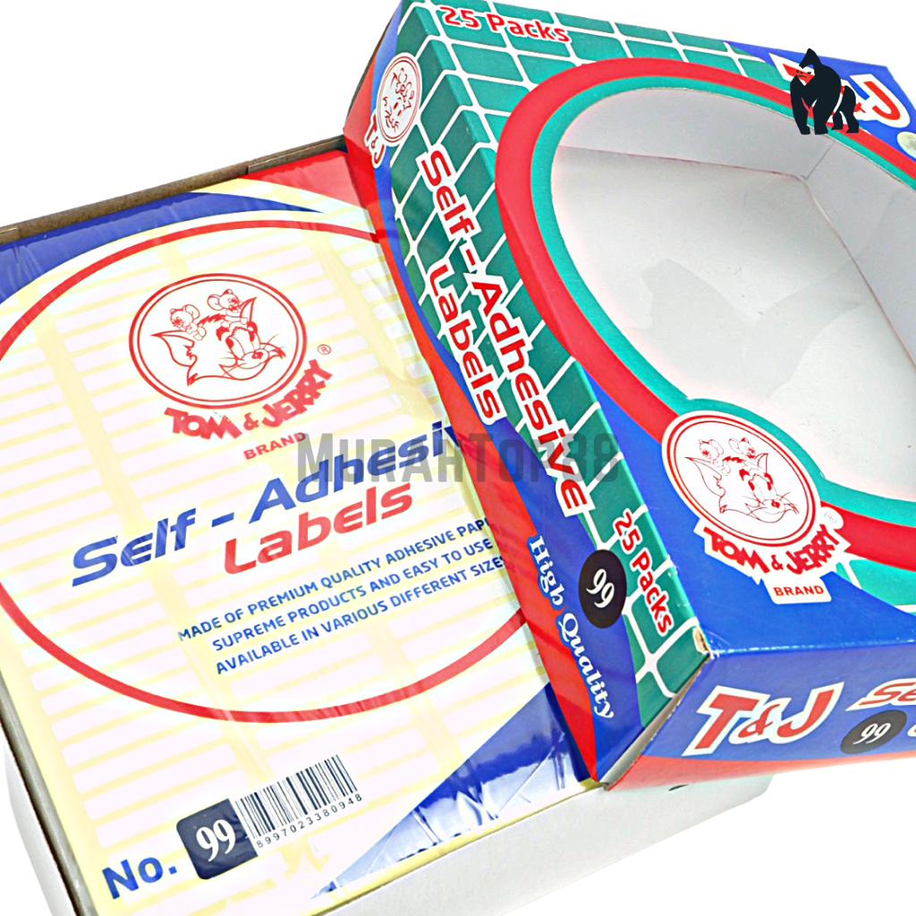 Jual Label Tom and Jerry / Sticker Tom & Jerry / Self Adhesive Labels [1 PACK isi 10 LEMBAR ...
