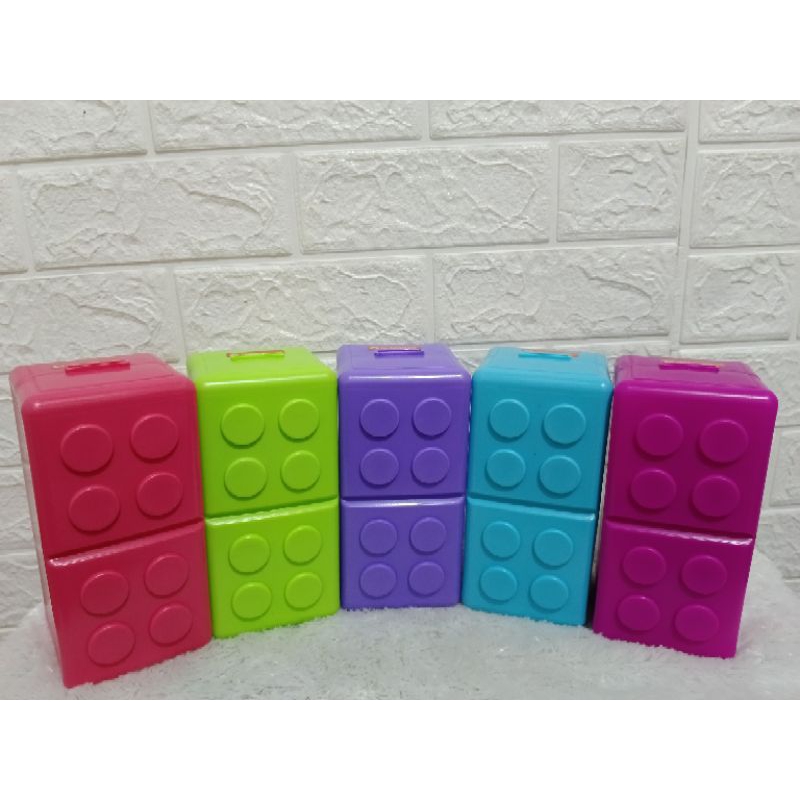 Jual TECHNOPLAST COIN BANK BIG BLOCK / CELENGAN PLASTIK LEGO LARGE ...