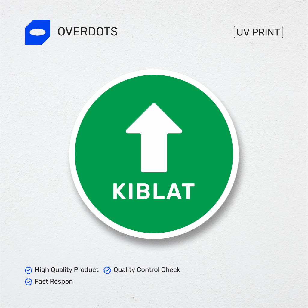 Jual Arah Kiblat Sholat | Papan Sign Board Akrilik | Custom Akrilik ...