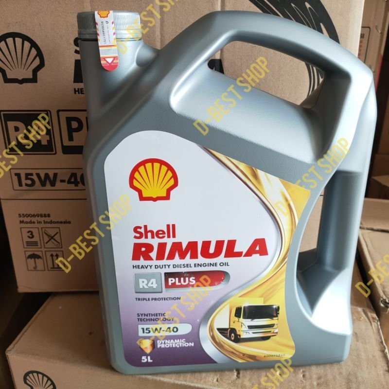 Jual OLI Mobil DIESEL SHELL Rimula R4 PLUS 15W-40 - 5 LITER | Shopee ...