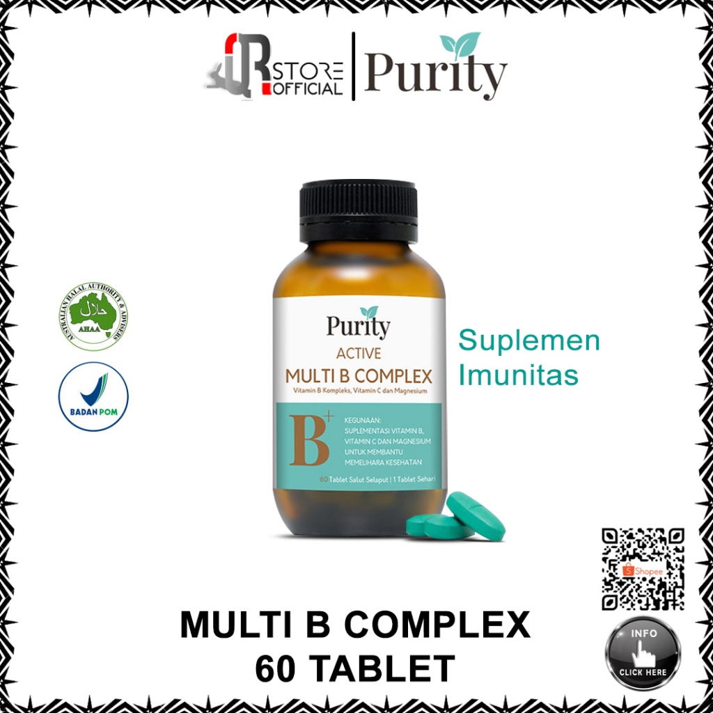 Jual PURITY ACTIVE MULTI B COMPLEX - MULTIVITAMIN NUTRISI OTAK & SISTEM ...