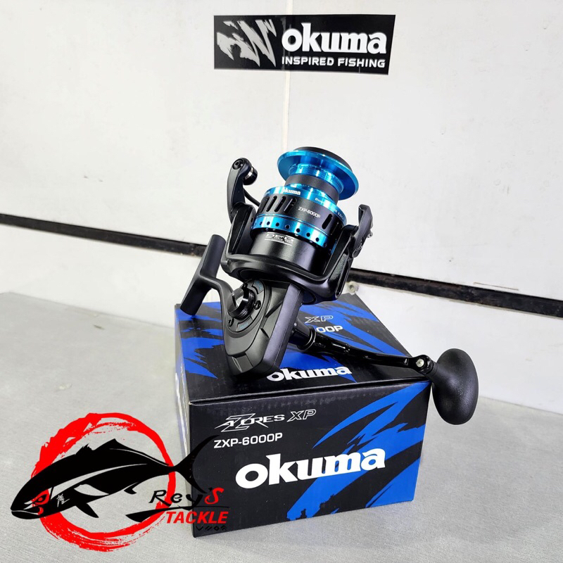 Jual OKUMA REEL AZORES XP ZXP-6000P / 8000P | Shopee Indonesia