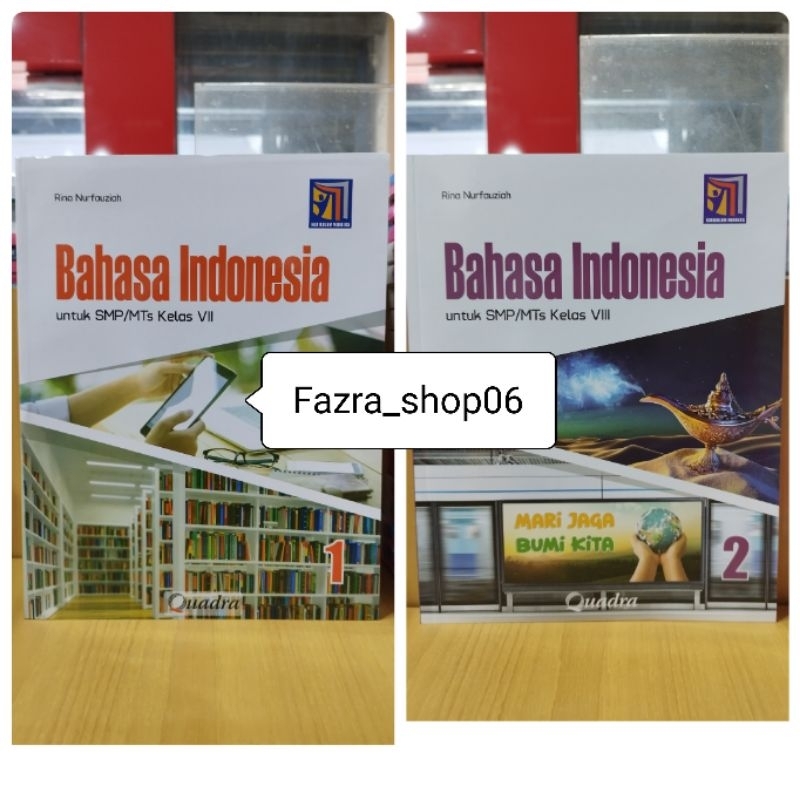 Jual NEW & ORI Buku Bahasa Indonesia SMP MTS kelas 1 7 VII, 2 8 VIII Kurikulum Merdeka Quadra ...