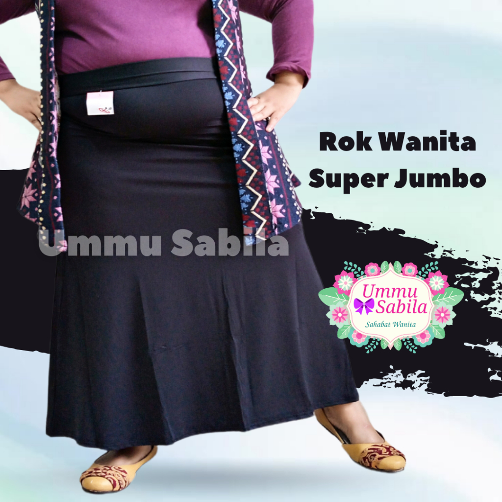 Jual Rok Panjang Wanita Super Jumbo Bigsize XXXL Muat BB 120 Kg/Rok ...