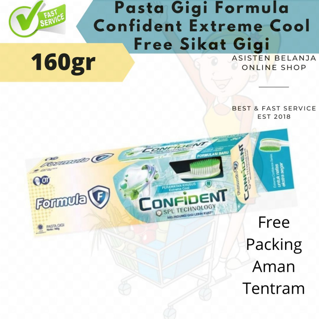Jual Pasta Gigi FORMULA Confident Extreme Cool 160 g Odol Gigi ...