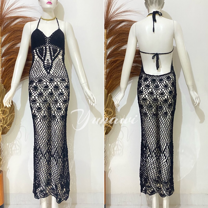 Jual Dress bikini rajut dress pantai dresss rajut murah dress pantai ...