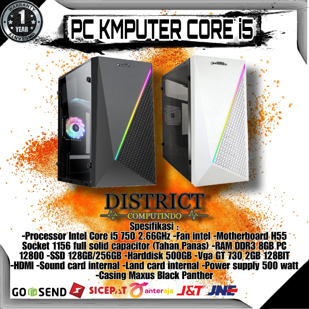 Jual PC KOMPUTER INTEL CORE I5 RAM 8GB SSD 128GB / 256GB VGA 1GB DDR5 ...