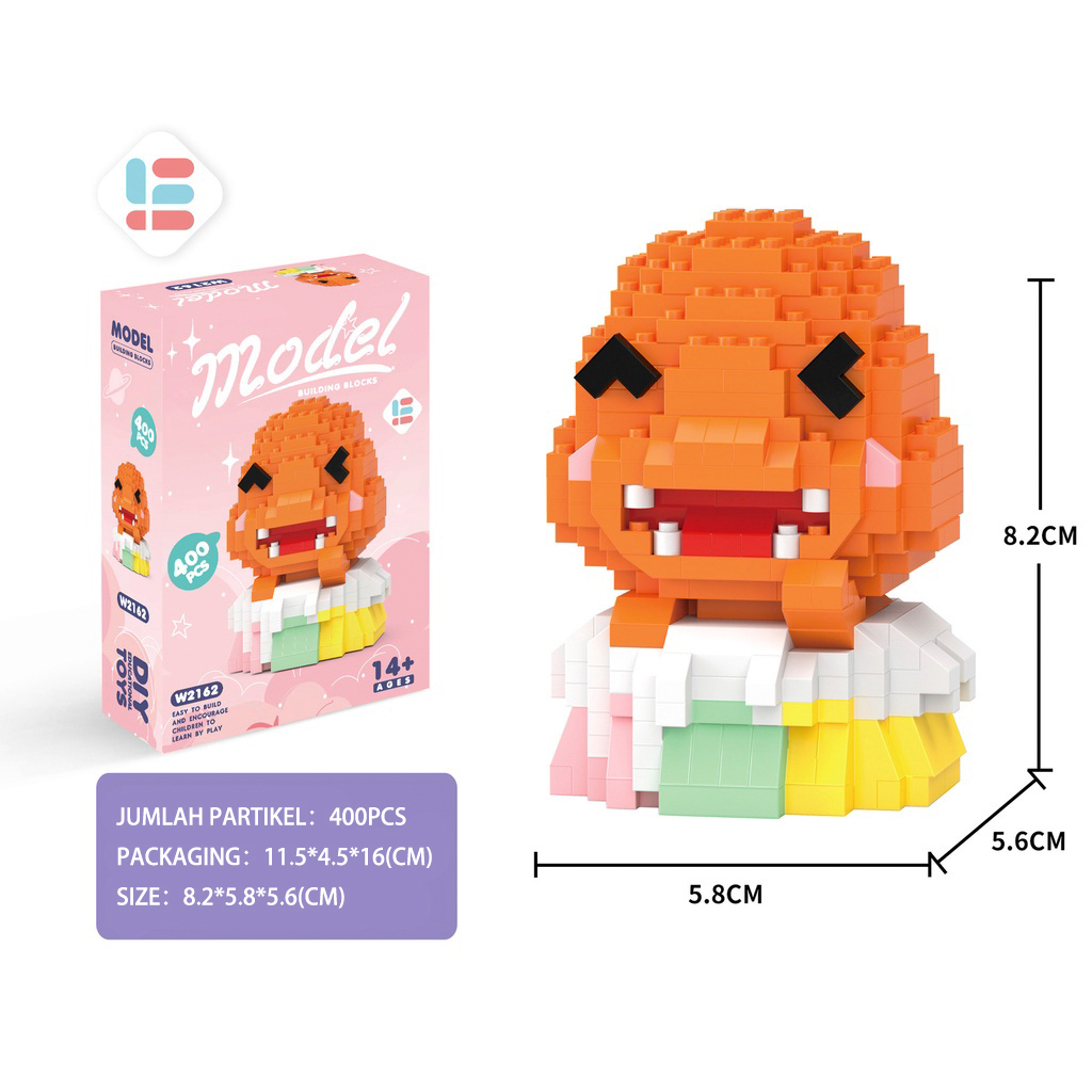 Jual (COD) Mainan Balok Susun Sanrio kuromi Mainan Anak Mainan Edukasi ...