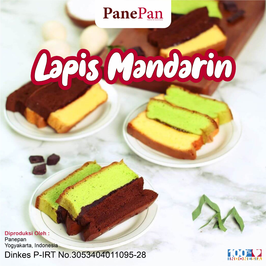 Jual Lapis Mandarin by Panepan / Premium / Aneka Rasa 24x10cm | Shopee ...