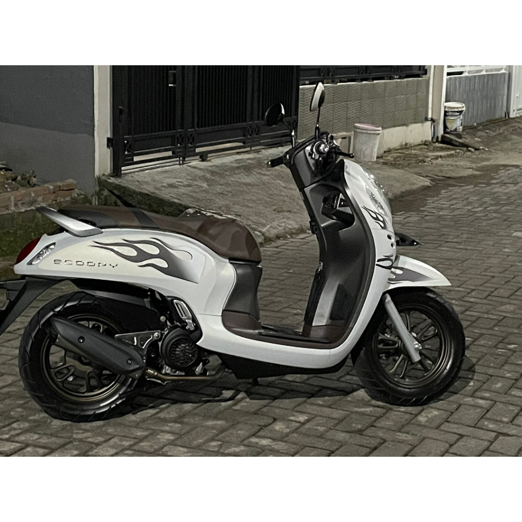 Jual STRIPING TRANSPARAN SCOOPY ALL VARIANT MOTIF API RAINBOW CUSTOM ...