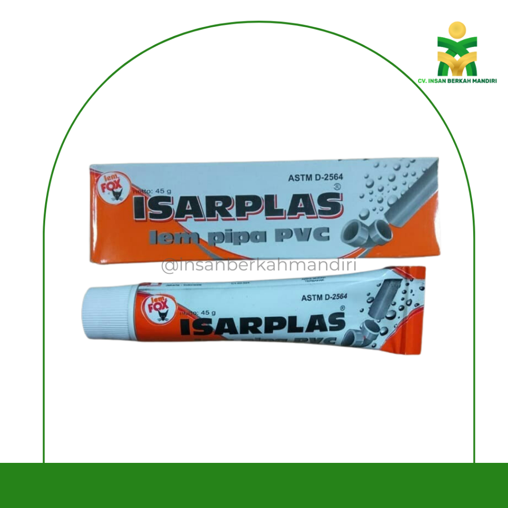 Jual Lem pipa pvc paralon ISARPLAS 45gr odol /tube | lem fox - 45gr | Shopee Indonesia