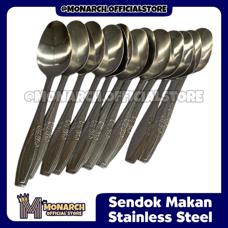 Jual SENDOK MAKAN STAINLESS STEEL (12 PCS) | Shopee Indonesia