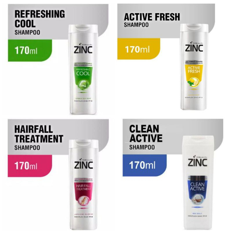Jual ZINC Shampoo Botol 170ML | Shopee Indonesia