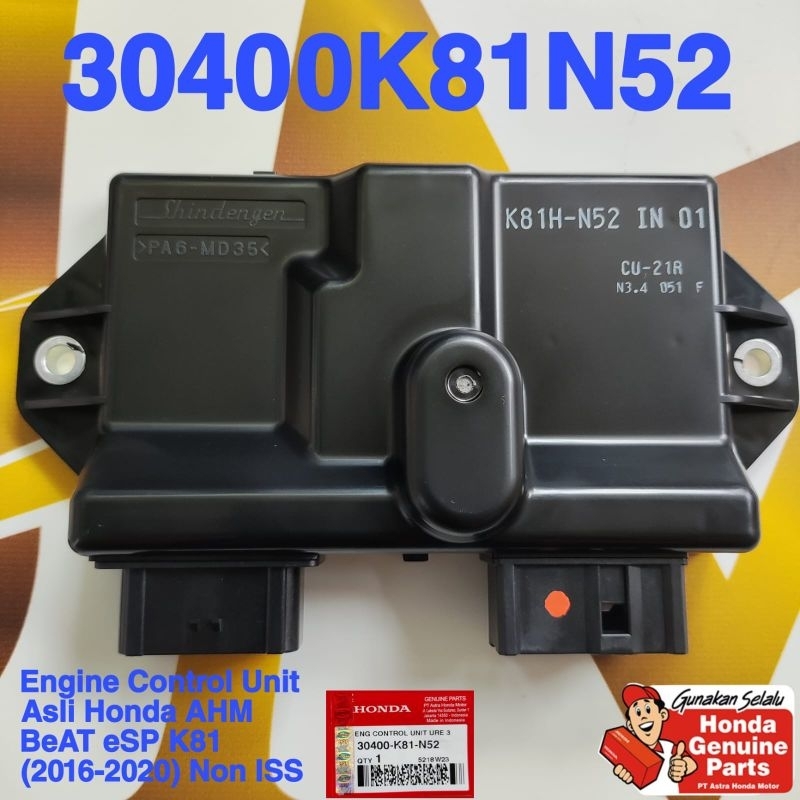 Jual 30400K81N52 ECU atau ECM Beat Street Beat Eco Asli atau Ori Honda ...