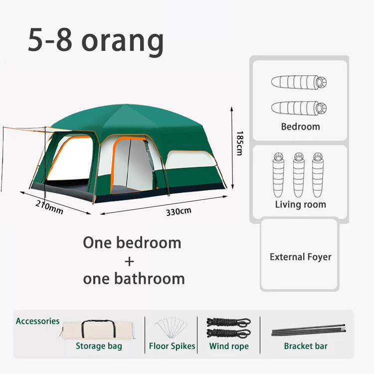 Jual Mt.Fuji Tenda camping 2 Kamar Tidur 1 Aula Tenda Besar Tahan Air ...