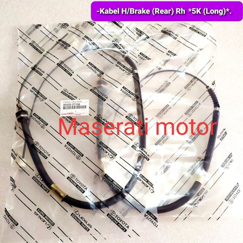 Jual KABEL HAND BRAKE/KABEL REM TANGAN TOYOTA KIJANG 5K BAGIAN BELAKANG ...