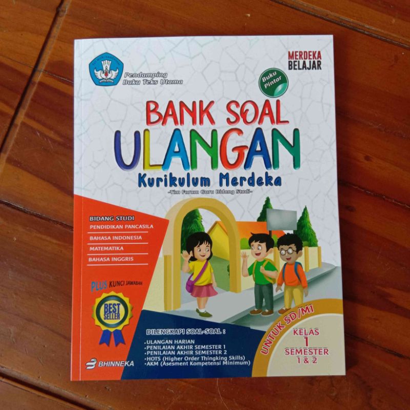 Jual BANK SOAL ULANGAN Kurikulum Merdeka untuk SD kelas 1 semester 1 & 2 / Disertai Kunci ...