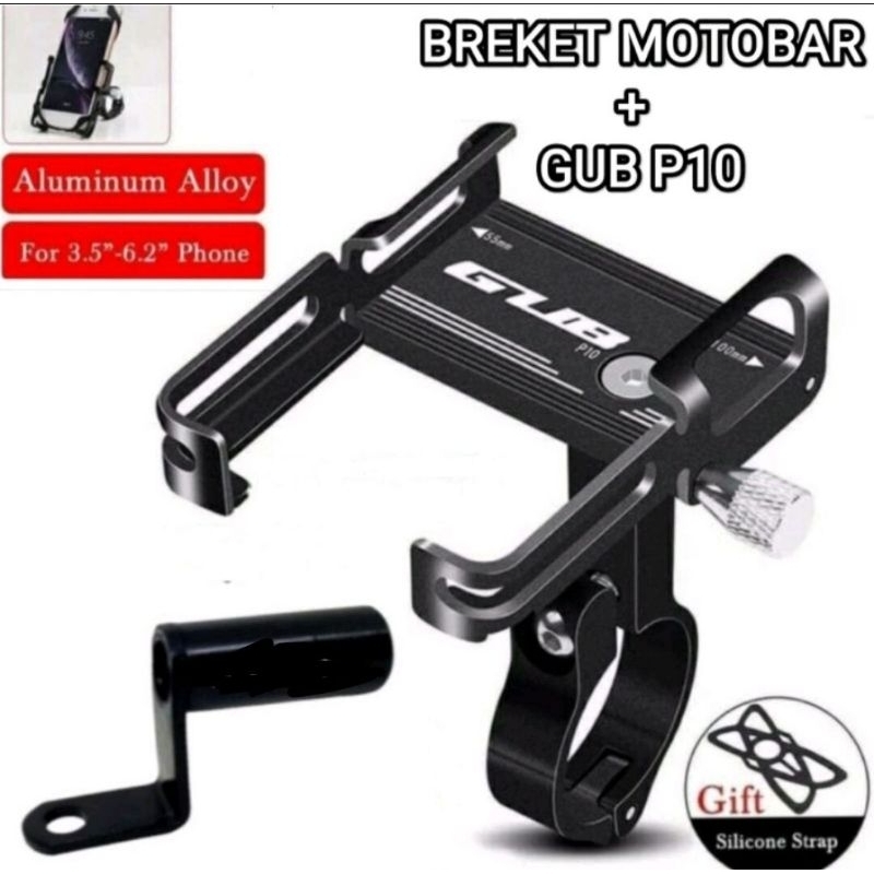 Jual Paket Breket + GUB G-81, P10, Gub P30 Holder HP Nmax Aerox Lexi Pcx Vario beat mio scoopy ...