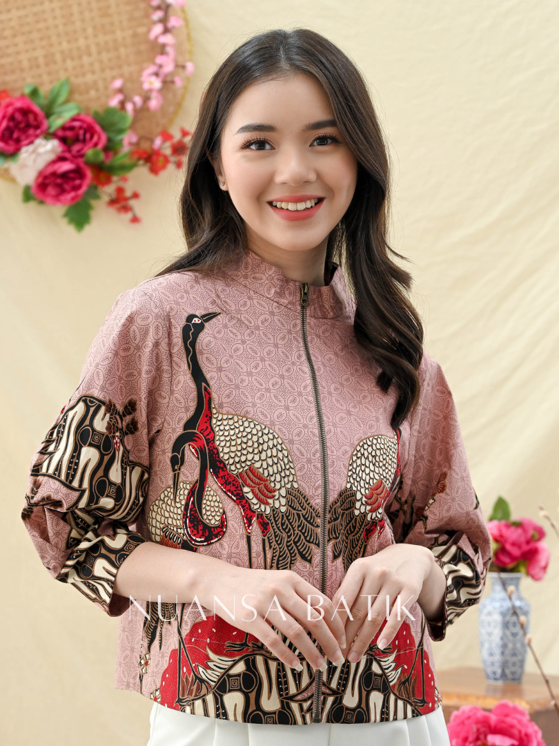 Jual Nuansa Batik Jaket Batik Lengan 7/8 Bahan Katun Stretch | Shopee Indonesia