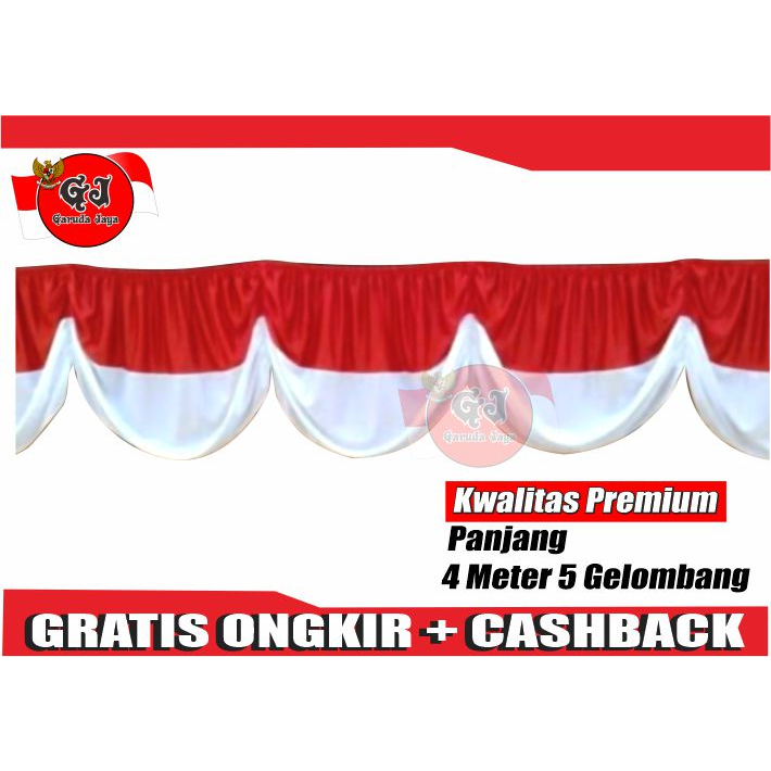 Jual bendera backgroun polos /bendera merah putih /umbul umbul gelombang | Shopee Indonesia