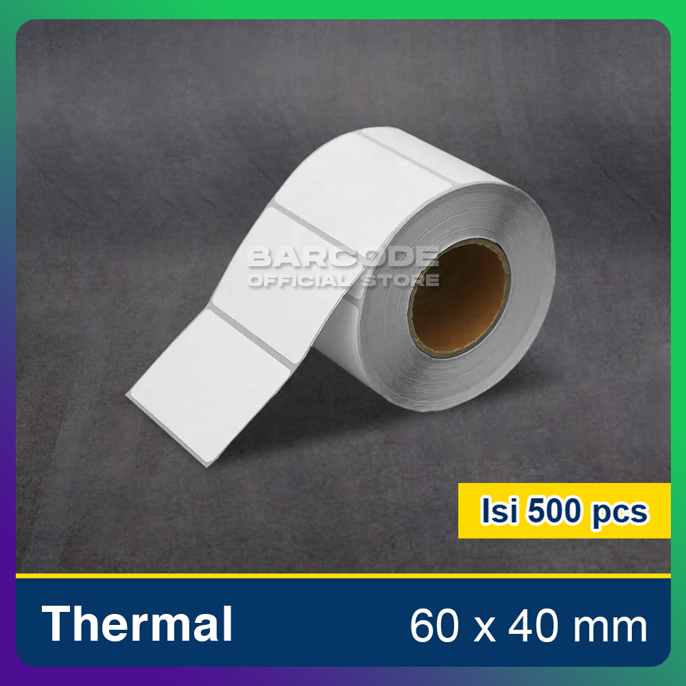 Jual Label Thermal 60x40 mm Timbangan Digital 60 x 40 mm isi 500 pcs ...
