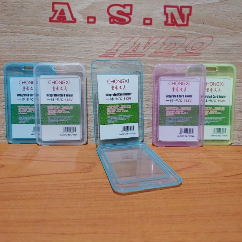 Jual Tempat Kartu Id Card 2 Sisi Bening Transparan Casing Id Card ...