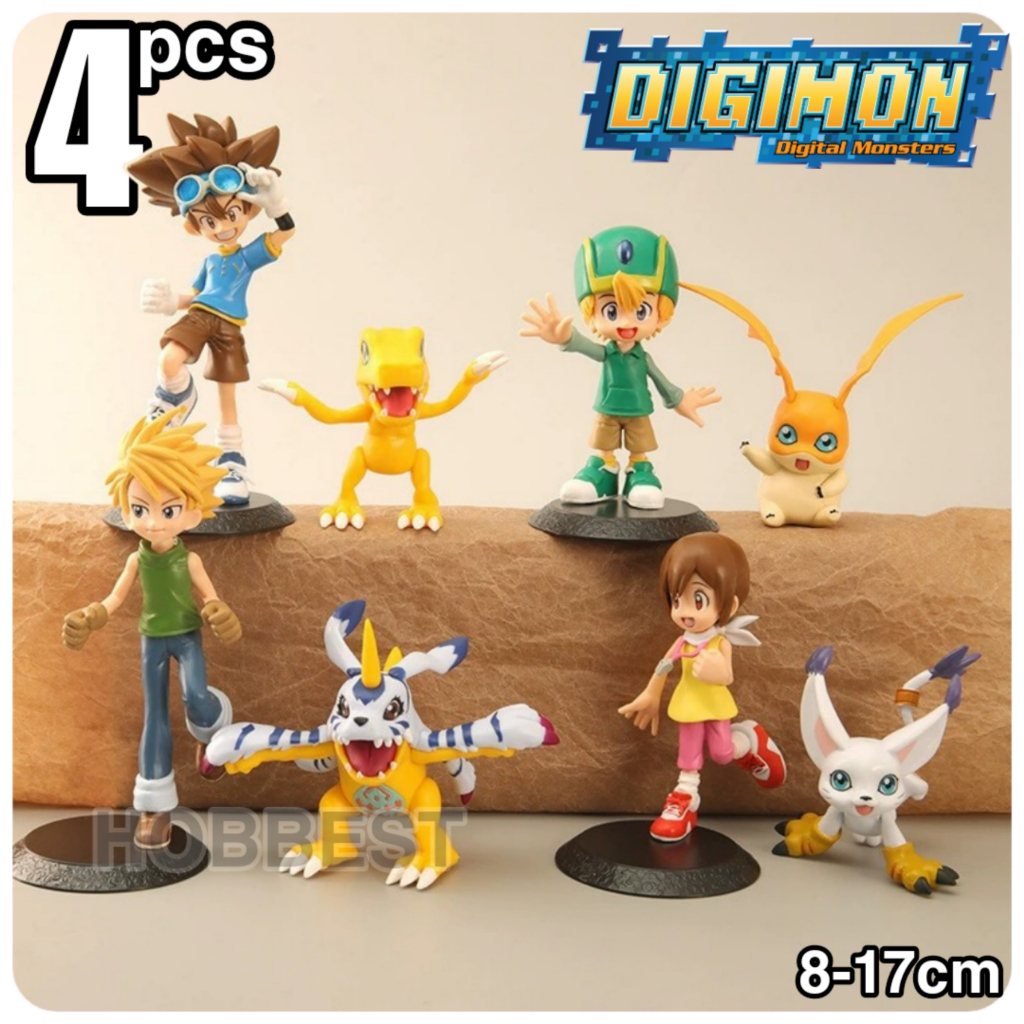 Jual Action Figure DIGIMON ADVENTURE isi 4 pcs - Miniatur Pajangan ...