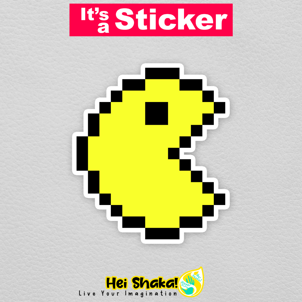 Jual Heishaka Stiker Pacman Pixel Classic Retro Sticker Gamr Gaming ...