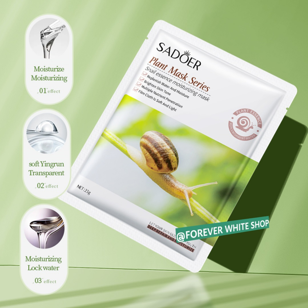 Jual Termurah !!! Masker Wajah Korea Premium Plant Mask Series Skin Care Sadoer Serum Glowing ...