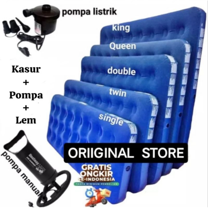 Jual Kasur Angin Pompa BESTWAY Double 2 Orang #67002 | Shopee Indonesia