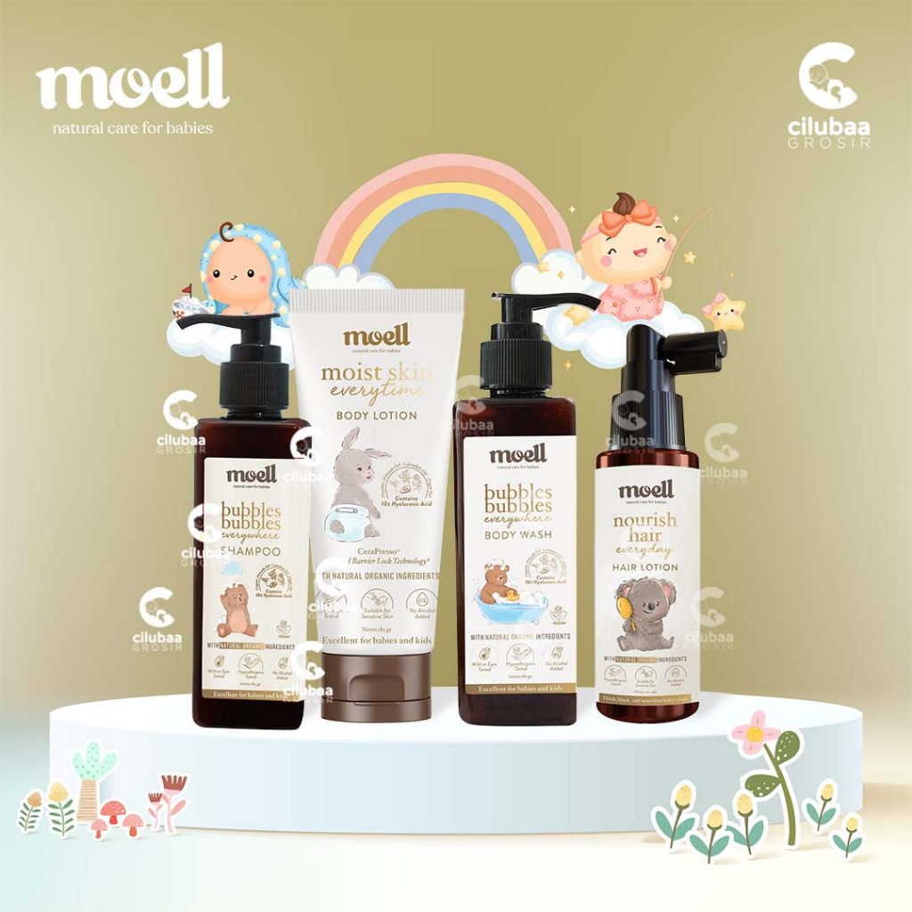 Jual MOELL Bubbles Bubbles Everywhere Shampoo || Body Wash || Moist ...