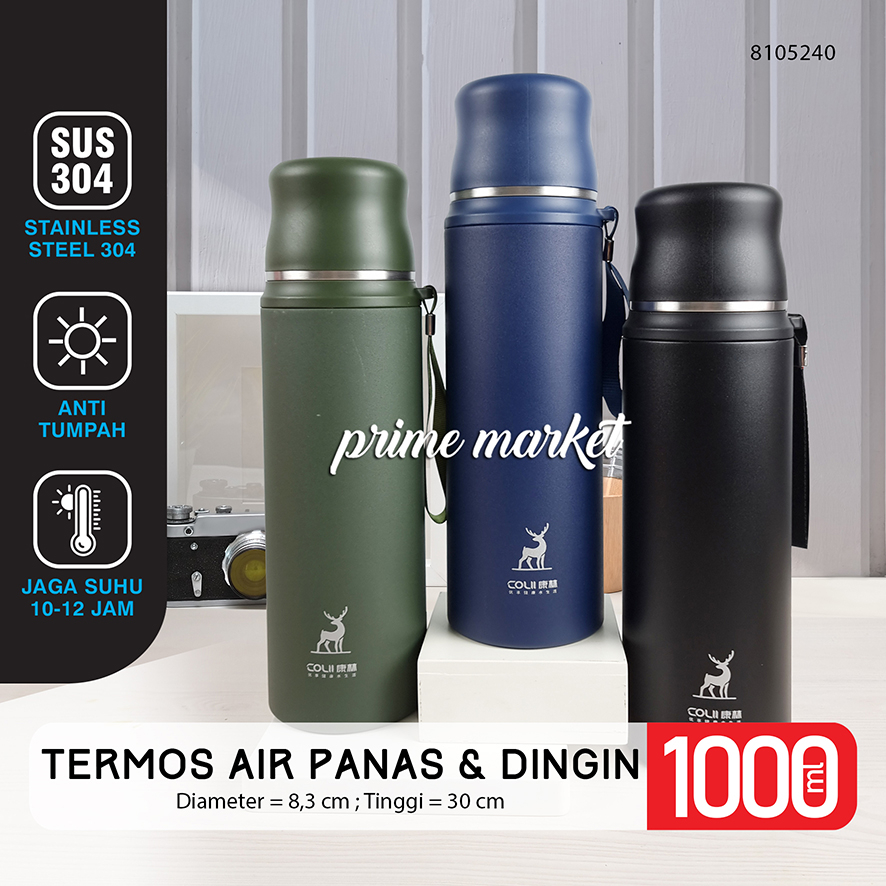 Jual Termos Air Panas 1 Liter Stainless Thermos Air Panas Tremos Air ...