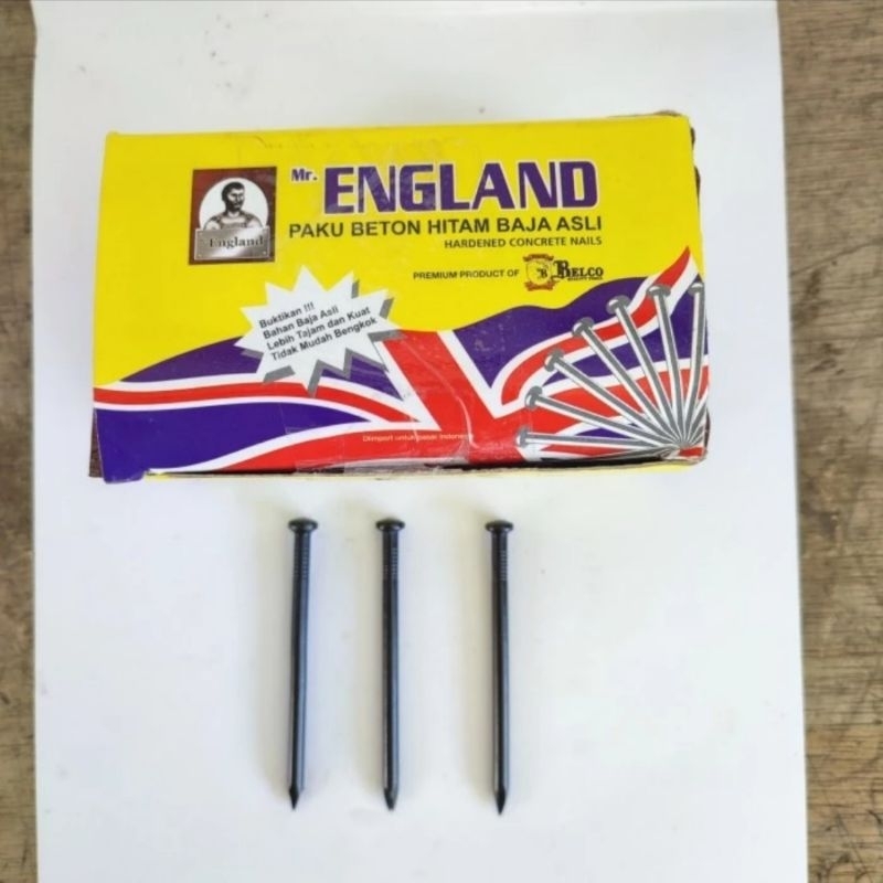 Jual Per Kotak Paku Beton Hitam 7 cm 3 inch Paku cor dinding tembok ...